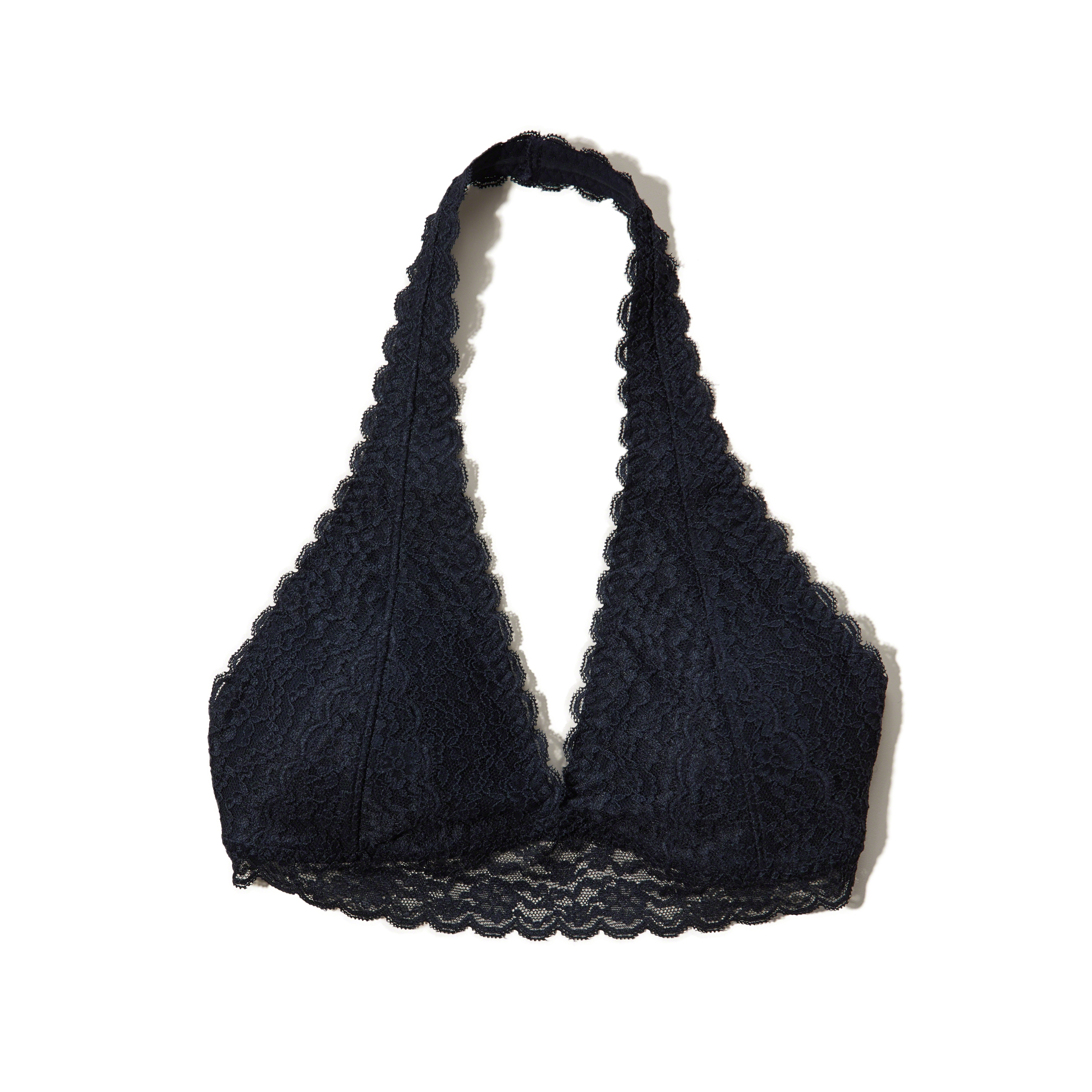 Hollister black halter bralette store